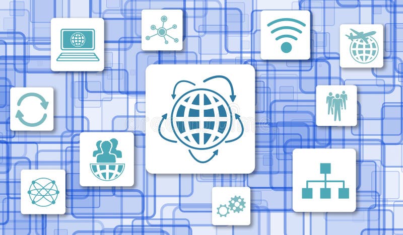 Concept of globalization stock illustration. Illustration of ...