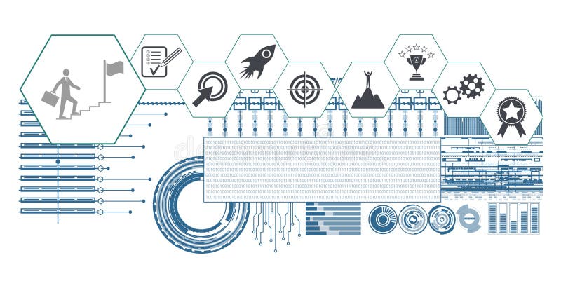 Concept of goals stock illustration. Illustration of technology - 268086660