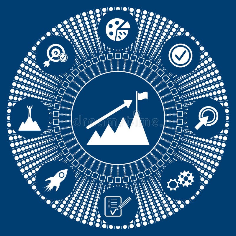 Concept of goals stock illustration. Illustration of work - 321040512