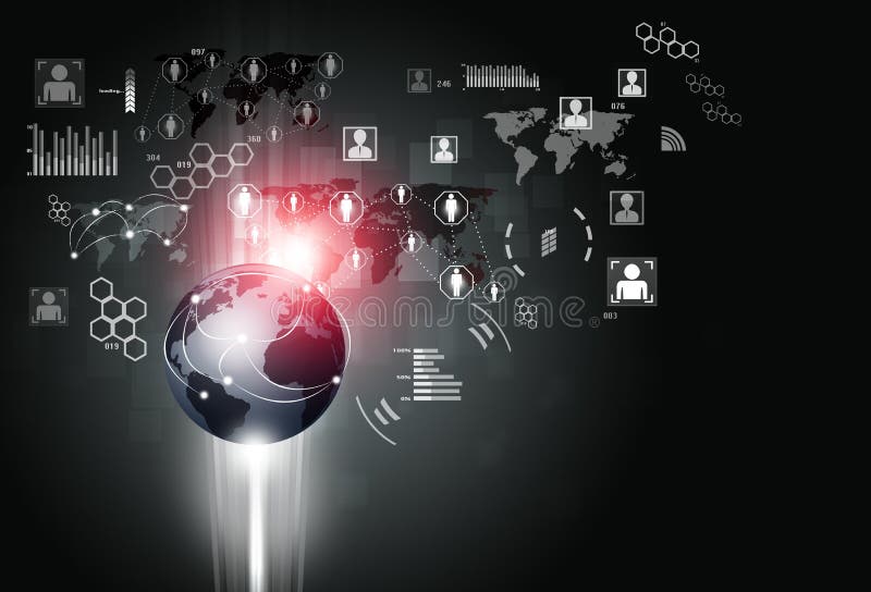 Concept Gobal Communications Technology Background Stock Illustration ... Concept Gobal Communications Technology Background Stock Illustration ...
