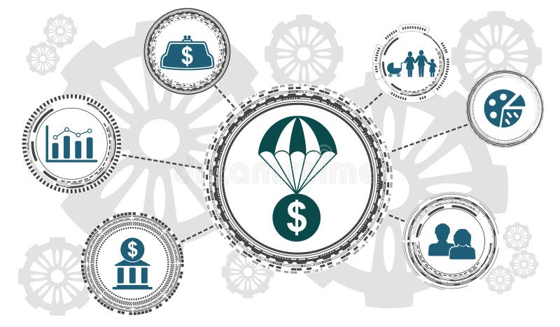 Concept of government aid stock illustration. Illustration of ...