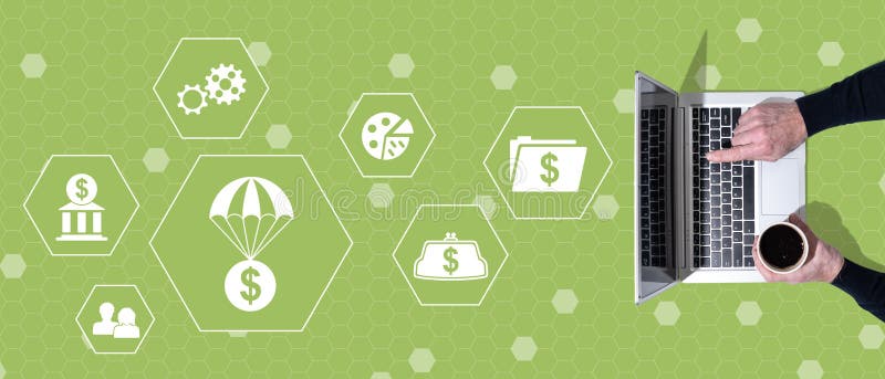 Concept of government aid stock photo. Image of hand - 245781400