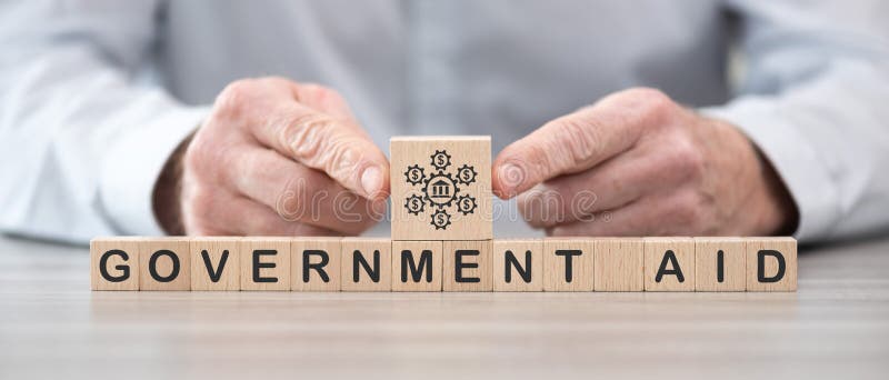 Concept of government aid stock image. Image of loan - 264502961