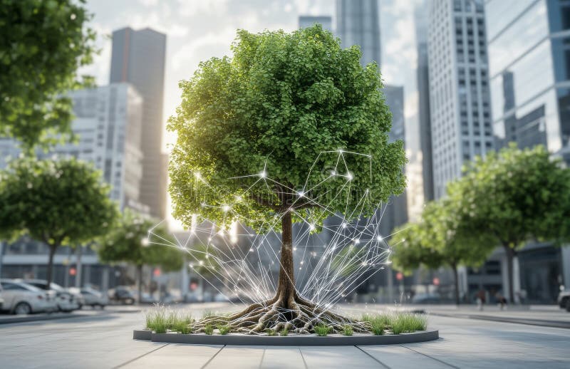 The Concept of Green Energy and Environmental Solutions is Embodied in ...