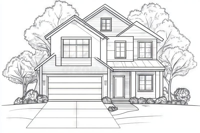 The Concept of a Green, Fresh, and Modest Home in a Rural Setting is ...