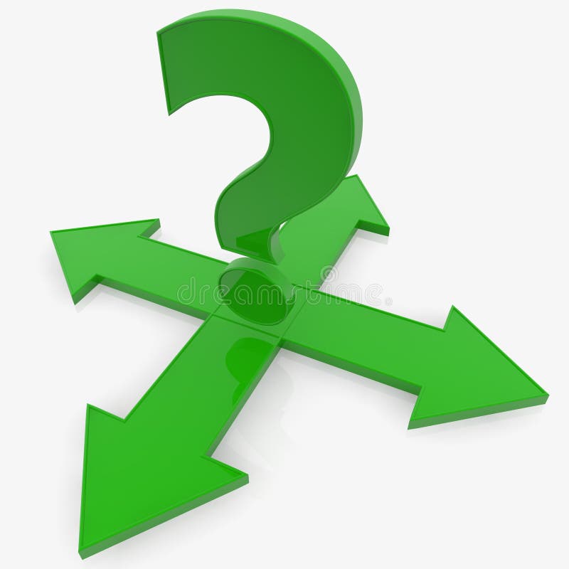 Question Mark Two Arrows Stock Illustrations – 250 Question Mark Two ...