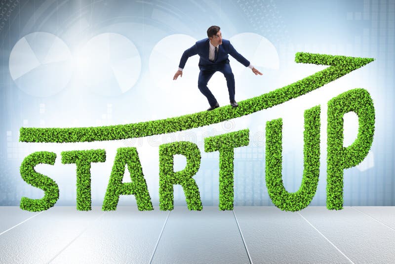 Concept of Green Start-up and Venture Capital Stock Image - Image of ...