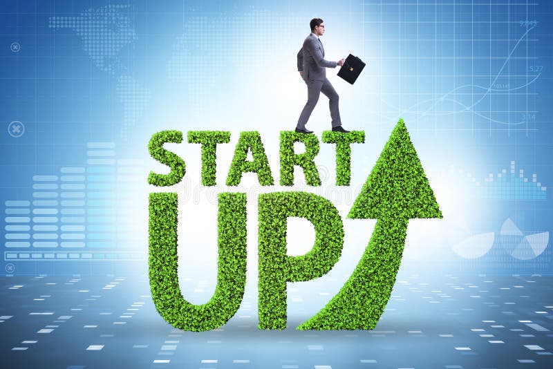 Concept of Green Start-up and Venture Capital Stock Photo - Image of ...