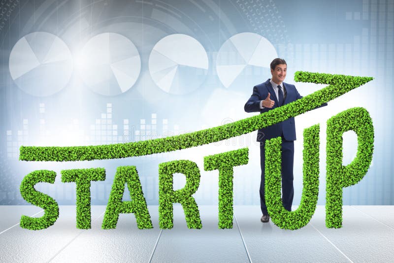 Concept of Green Start-up and Venture Capital Stock Photo - Image of ...