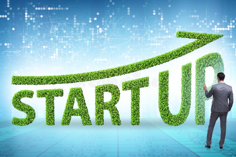 Concept of Green Start-up and Venture Capital Stock Image - Image of ...