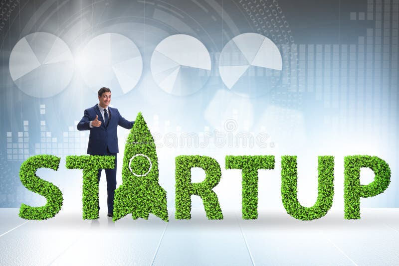Concept of Green Start-up and Venture Capital Stock Photo - Image of ...