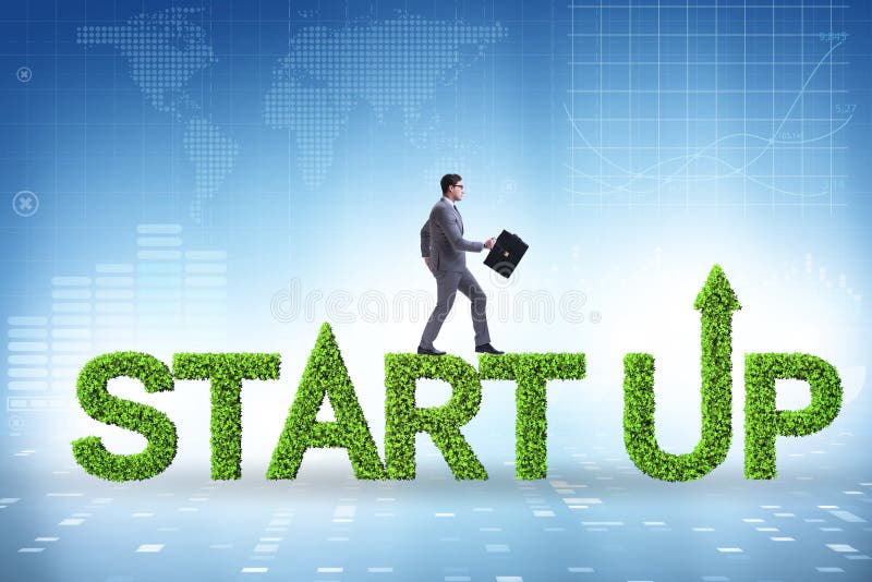 Concept of Green Start-up and Venture Capital Stock Photo - Image of ...