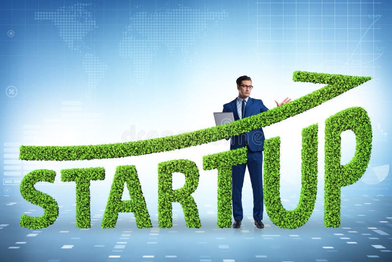 Concept of Green Start-up and Venture Capital Stock Image - Image of ...