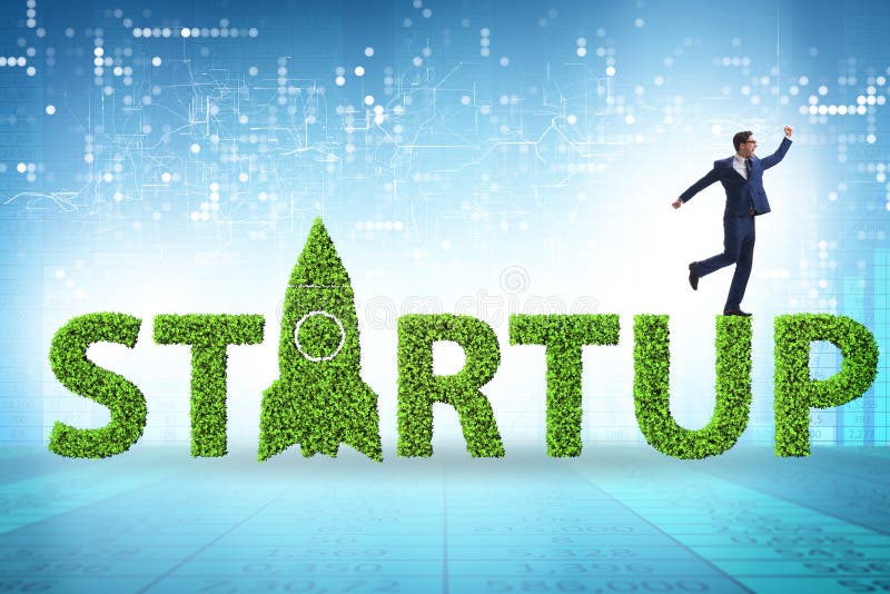 Concept of Green Start-up and Venture Capital Stock Photo - Image of ...