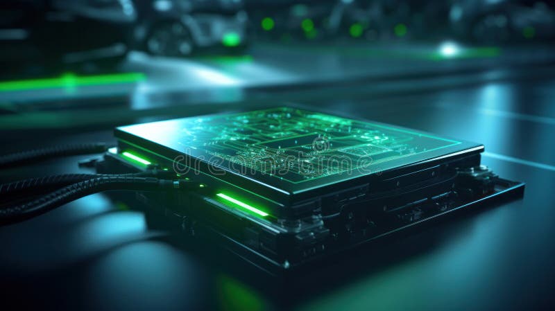 Concept of Green Technology. Crystal Globe on Circuit Board Technology ...