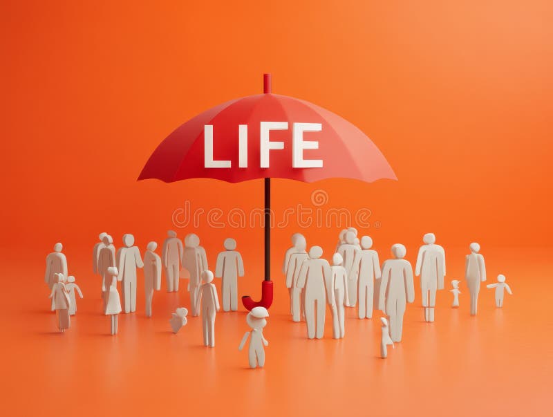 Concept for Group Life Insurance Stock Image - Image of investment ...