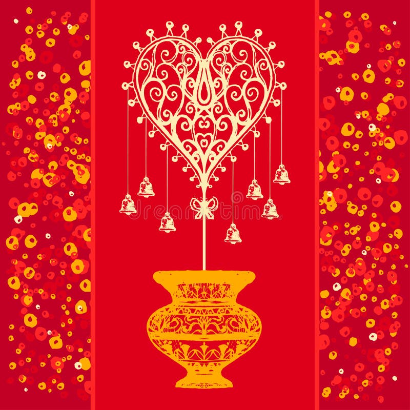 Growing love stock vector. Illustration of lovely, heart - 30127748