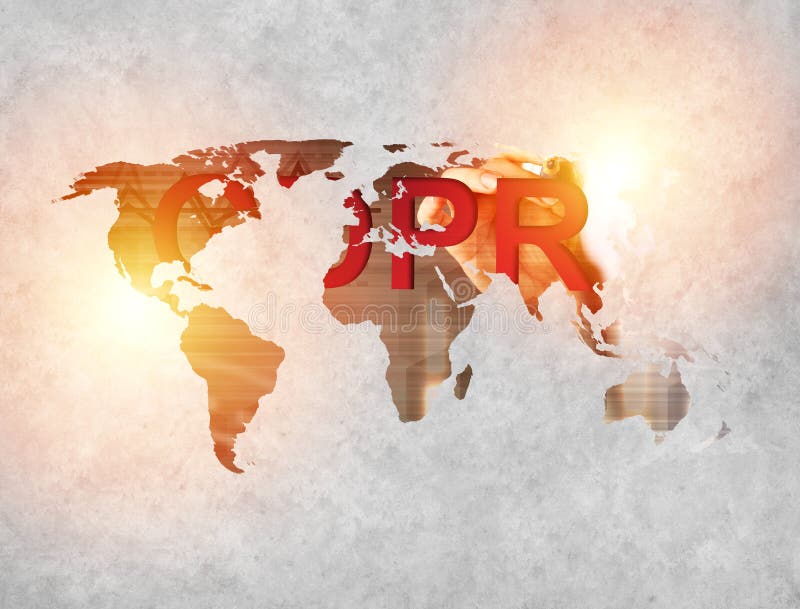 Concept of GRPR - General Data Protection Regulation Stock Image ...