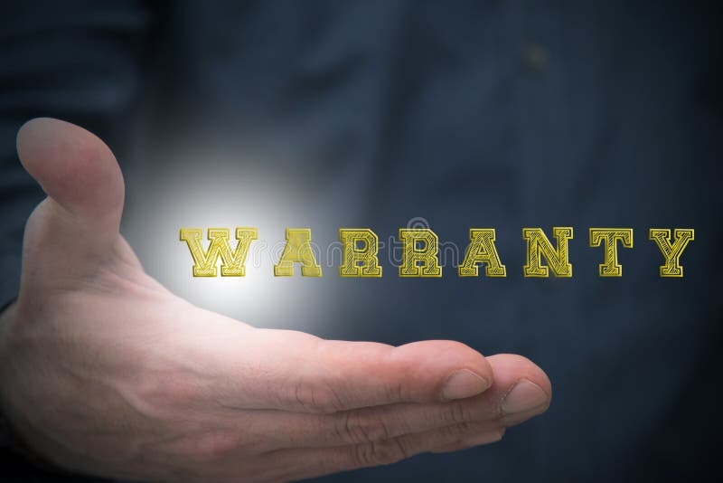 The concept of guarantee stock image. Image of label - 157212245