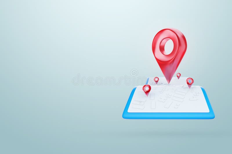 Concept Guidebook, Navigator. Red Map Location Symbol, Sign or ...