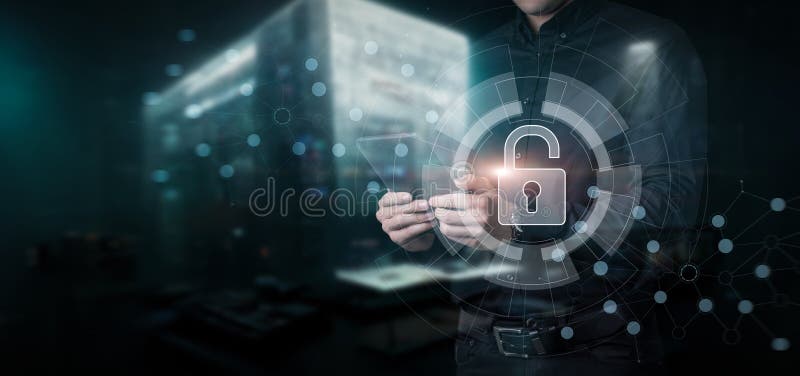 The Concept of Hacking a Secure Network Stock Photo - Image of ...