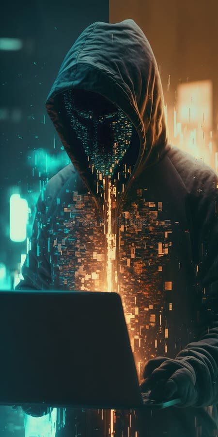 The Concept of Hacking and Web Crime, Created with Generative AI ...