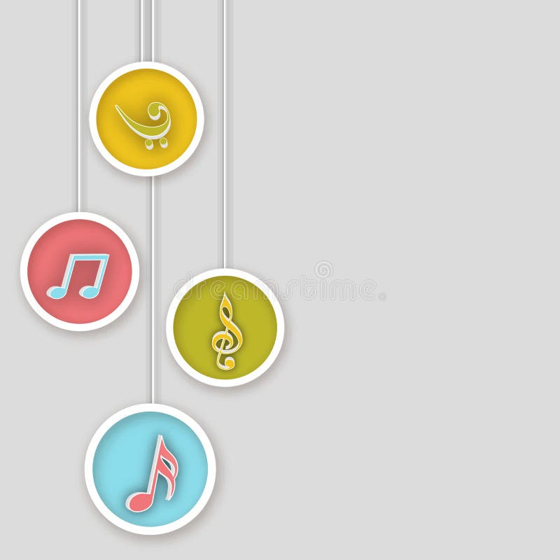 Hanging Musical Notes Stock Illustrations – 62 Hanging Musical Notes ...