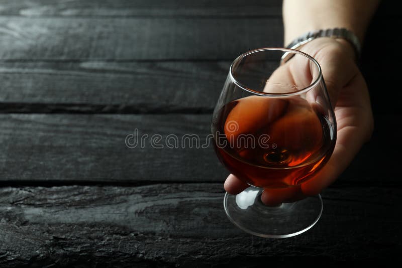 Concept of Hard Alcoholic Drinks with Cognac Stock Image - Image of ...