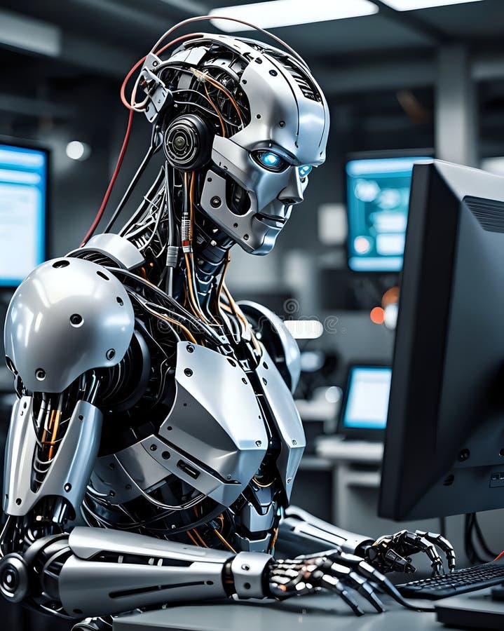 Concept Hard Work Computer Scientist Stock Photos - Free & Royalty-Free ...