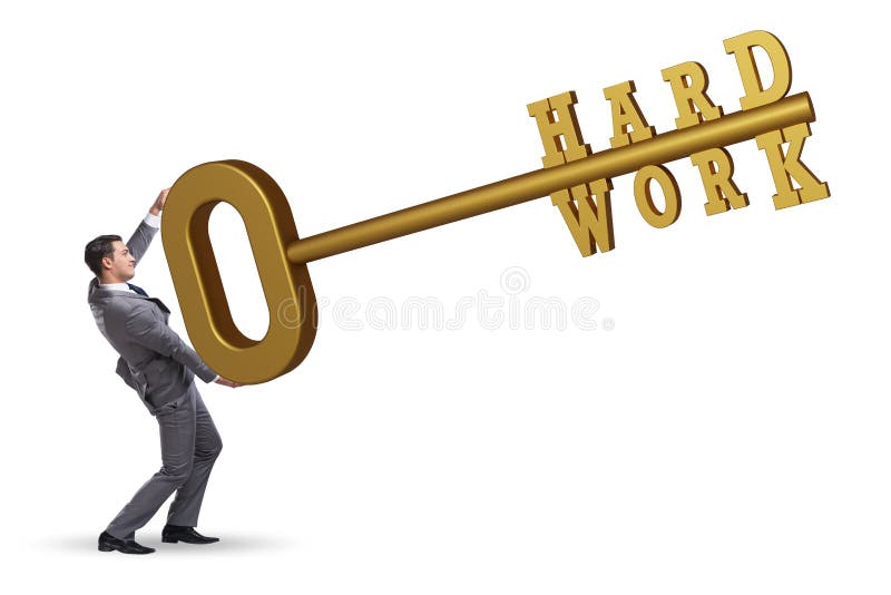 The Concept of Hard Work and a Gap between the Rich and Poor. Stock ...