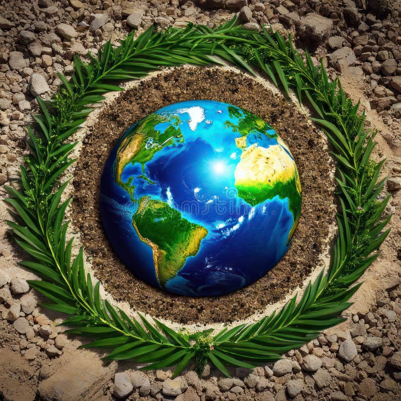 Concept - Healing the Earth. Illustration on the Theme of Ecology Stock ...