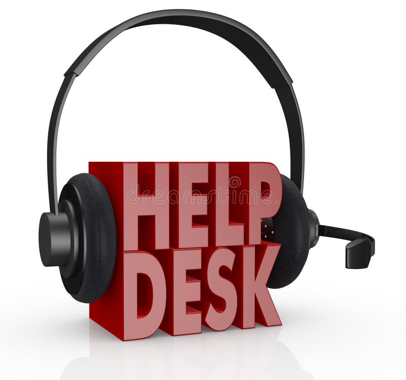 Concept of Help Desk Service Stock Illustration - Illustration of ...