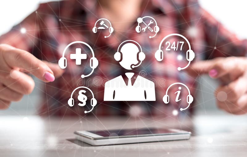 Concept of help desk stock image. Image of online, center - 321040613