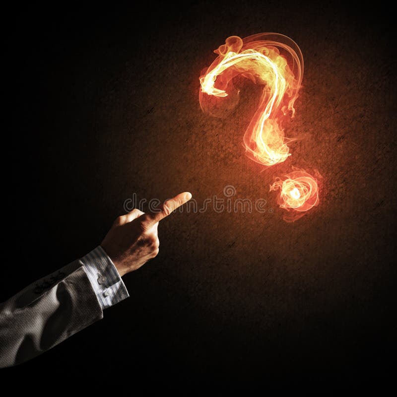 Animated Flame Question Mark