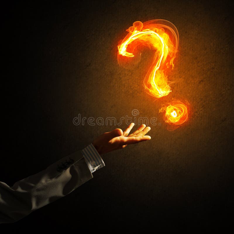 Burning Question Mark Icon Stock Photos - Free & Royalty-Free Stock ...