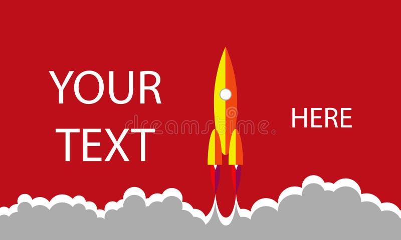 The Concept of `we are Hiring` Vector. Rocket into Space Stock Vector ...
