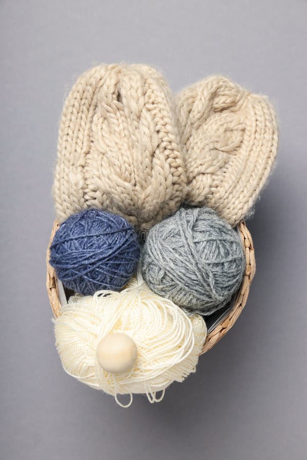 Concept of Hobby, Cozy Hobby, Knitting, Top View Stock Photo - Image of ...