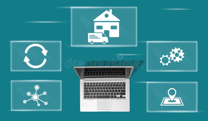 Concept of home delivery stock photo. Image of transportation - 336181312