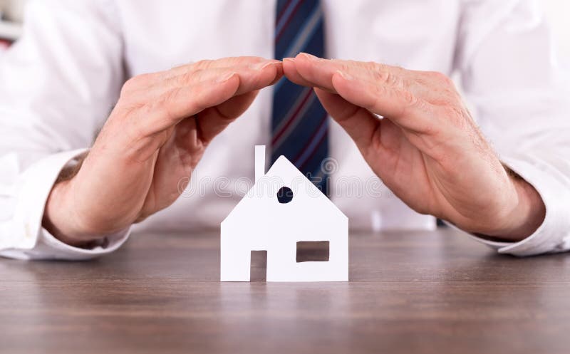 Protect House - Insurance Concept Stock Image - Image of architecture ...