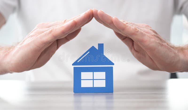 Home insurance concept stock image. Image of female, rain - 24562521