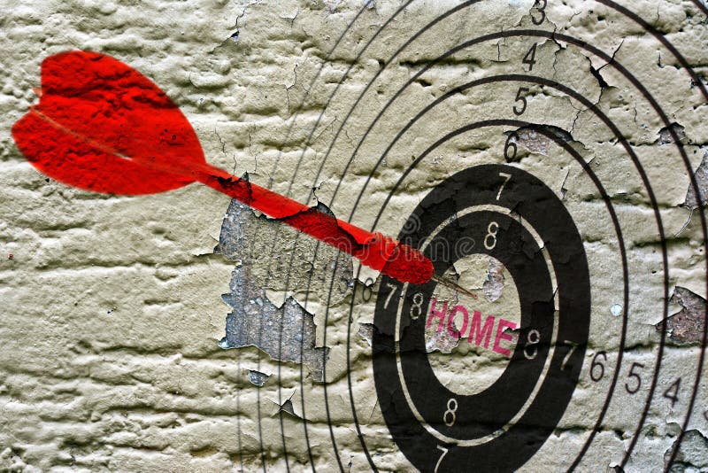 Home target grunge concept stock image. Image of idea - 169493813