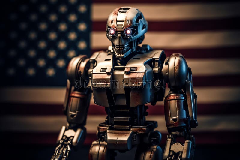 American Flag Robot Stock Illustrations – 126 American Flag Robot Stock ...