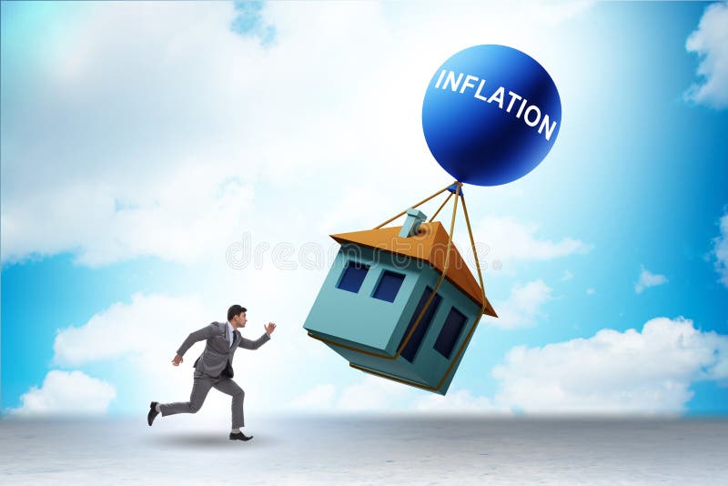 Concept of Housing Prices Inflation Stock Image - Image of investment ...