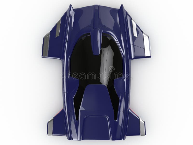 Concept Hover Car H3 Car Technology Stock Illustration - Illustration ...