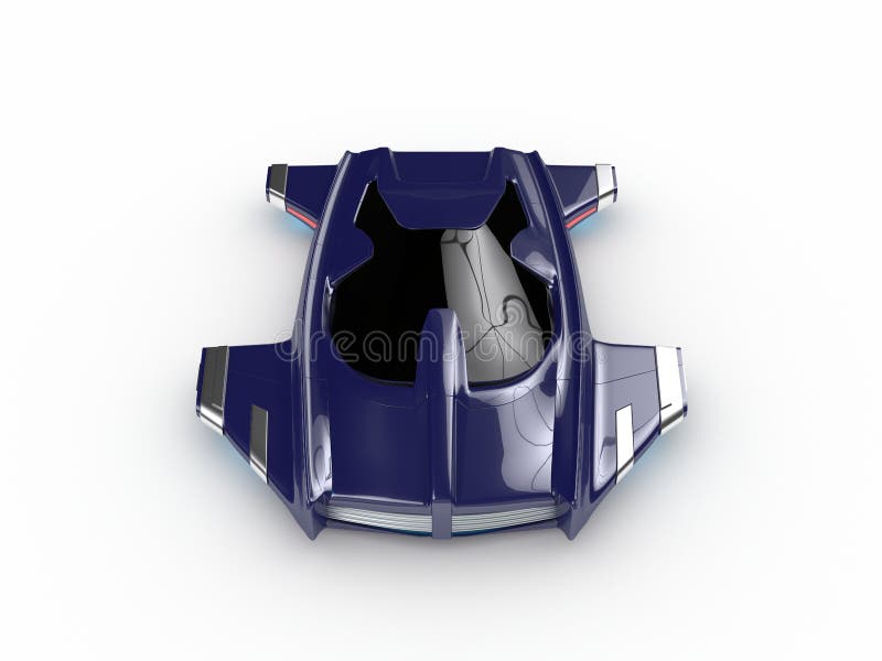 Concept Hover Car H3 Car Technology Stock Illustration - Illustration ...