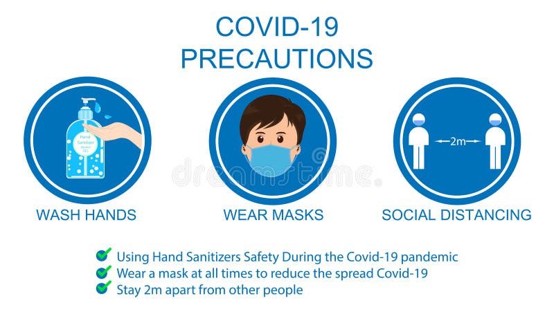 Concept How To Prevent the Spread Virus of COVID-19 by Graphics Stock ...