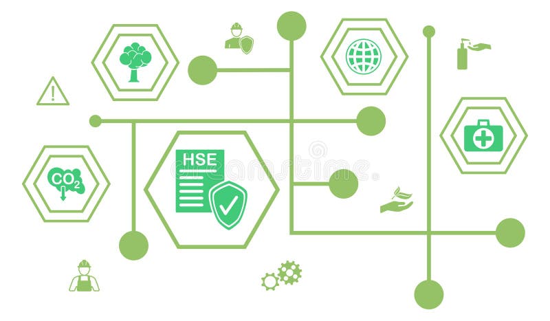 Concept of hse stock illustration. Illustration of hexagon - 396508820