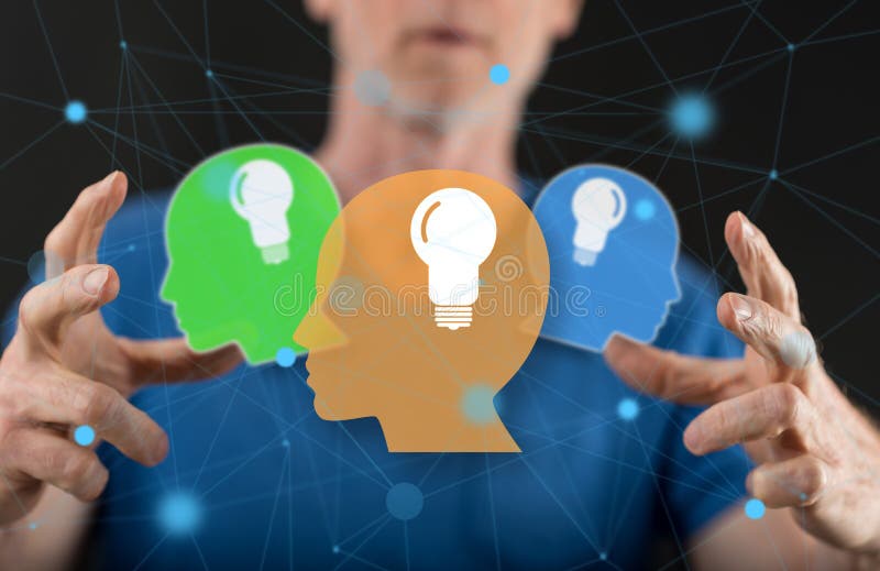 Concept of Human Brain Ideas Stock Image - Image of light, imagination ...