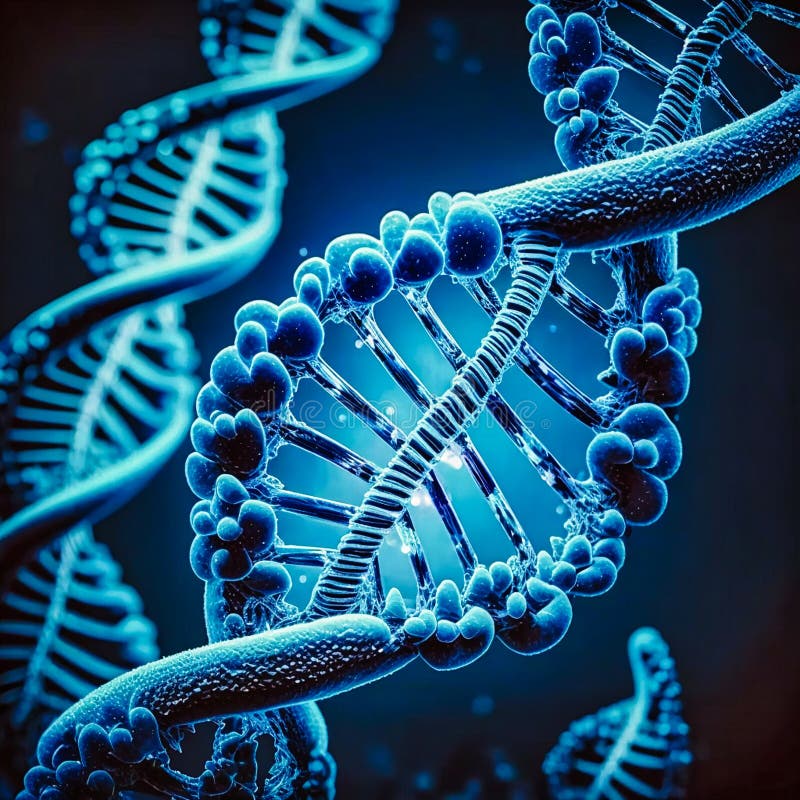 The Concept of Human DNA Evolution in the Distant, Generative AI Stock ...