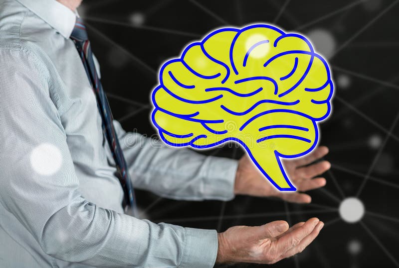 Concept of human mind stock illustration. Illustration of intelligence ...